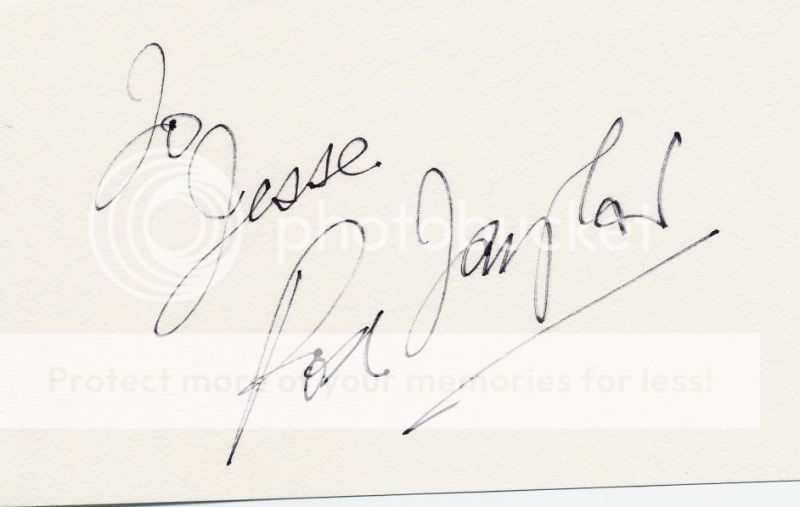 Universal Actor Autographs - Part 3 Carlson and Philbin added!